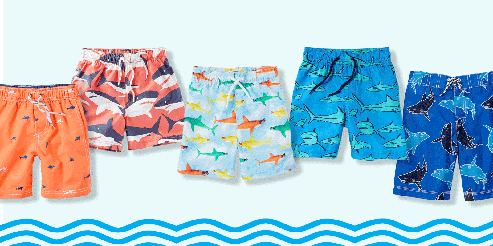 10 Best Boys Swim Trunks in 2017 - Adorable Shark-Themed Swim Trunks ...